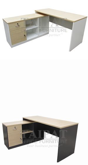 ชุดโต๊ะทำงานตัวแอล D-1500+PS-1260